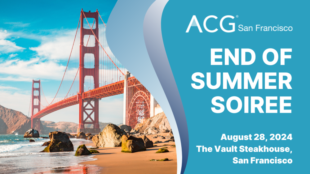 ACG SF | End of Summer Soiree, August 28, 2024 | ACG San Francisco